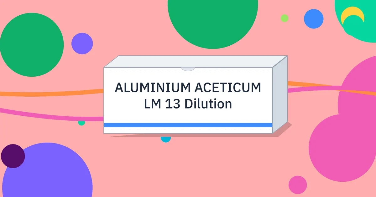Symbolbild: Packung mit der Aufschrift ALUMINIUM ACETICUM LM 13 Dilution (PZN 13316236) – Verfügbarkeit und Bezug in Apotheken in Frankfurt am Main