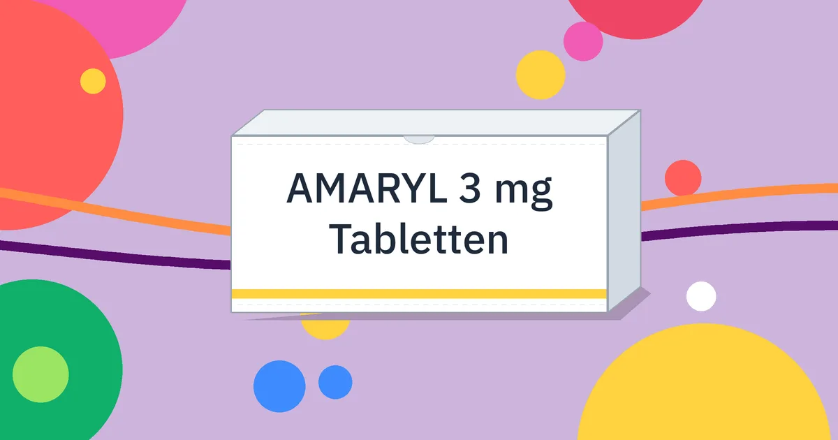 Symbolbild: Packung mit der Aufschrift AMARYL 3 mg Tabletten (PZN 04748899) – Verfügbarkeit und Bezug in Apotheken in Frankfurt am Main