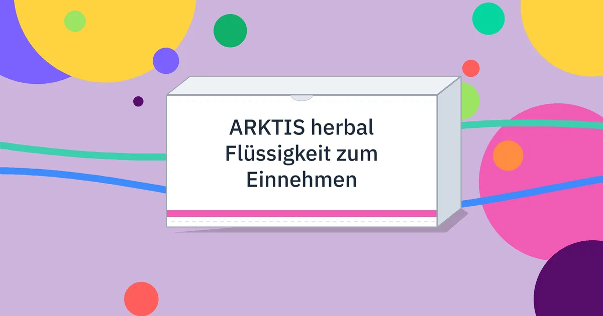Symbolbild: Packung mit der Aufschrift ARKTIS herbal Flüssigkeit zum Einnehmen (PZN 16024273) – Verfügbarkeit und Bezug in Apotheken in Frankfurt am Main