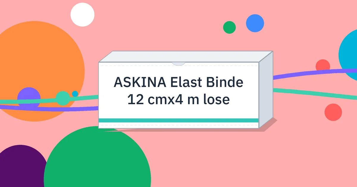 Symbolbild: Packung mit der Aufschrift ASKINA Elast Binde 12 cmx4 m lose (PZN 12735209) – Verfügbarkeit und Bezug in Apotheken in Frankfurt am Main