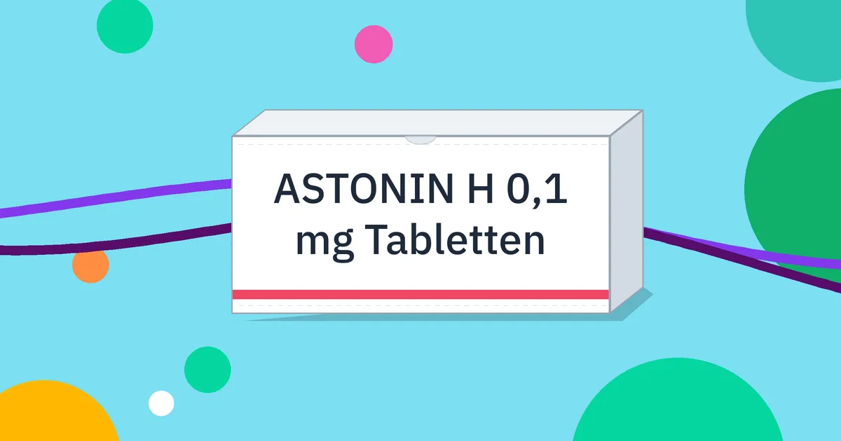 Symbolbild: Packung mit der Aufschrift ASTONIN H 0,1 mg Tabletten (PZN 12738900) – Verfügbarkeit und Bezug in Apotheken in Frankfurt am Main