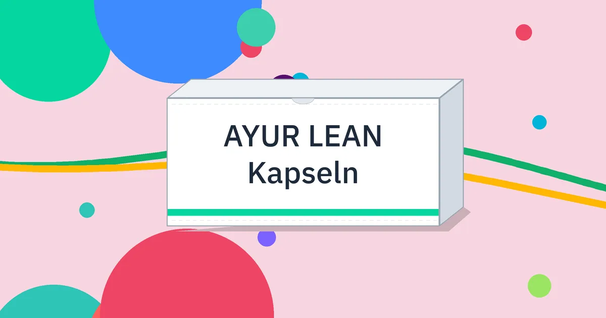 Symbolbild: Packung mit der Aufschrift AYUR LEAN Kapseln (PZN 05974965) – Verfügbarkeit und Bezug in Apotheken in Frankfurt am Main