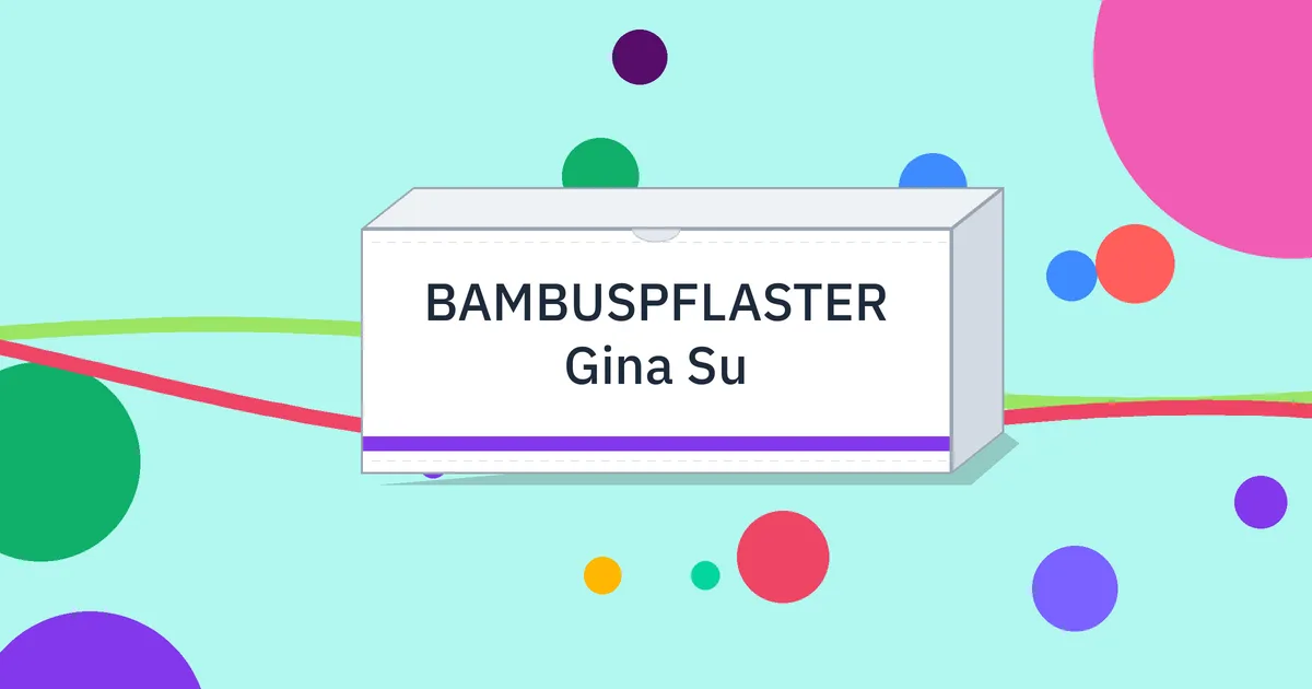 Symbolbild: Packung mit der Aufschrift BAMBUSPFLASTER Gina Su (PZN 20929092) – Verfügbarkeit und Bezug in Apotheken in Frankfurt am Main