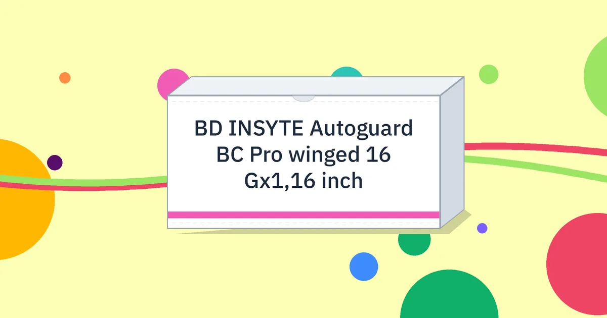 Symbolbild: Packung mit der Aufschrift BD INSYTE Autoguard BC Pro winged 16 Gx1,16 inch (PZN 17518014) – Verfügbarkeit und Bezug in Apotheken in Frankfurt am Main