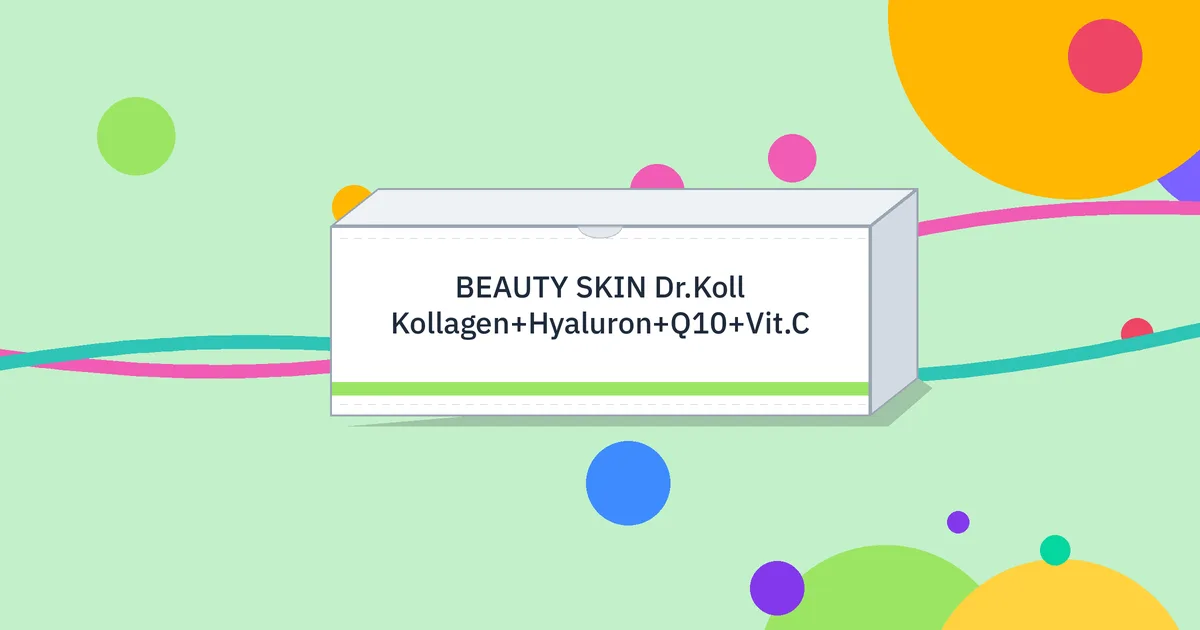 Symbolbild: Packung mit der Aufschrift BEAUTY SKIN Dr.Koll Kollagen+Hyaluron+Q10+Vit.C (PZN 17570227) – Verfügbarkeit und Bezug in Apotheken in Frankfurt am Main
