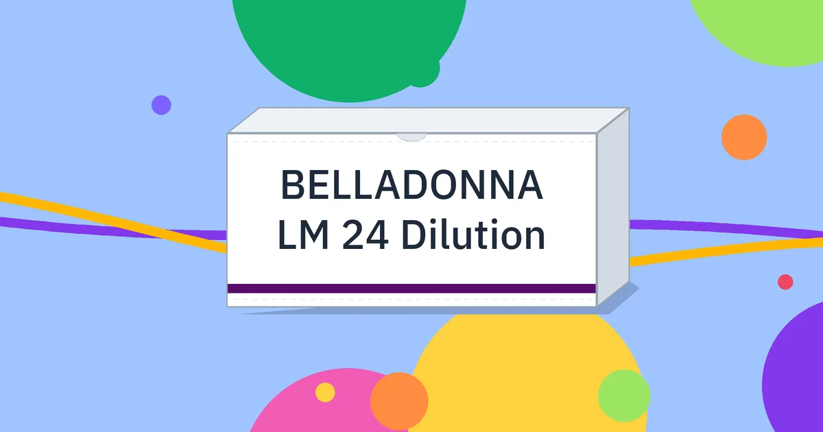 Symbolbild: Packung mit der Aufschrift BELLADONNA LM 24 Dilution (PZN 08880437) – Verfügbarkeit und Bezug in Apotheken in Frankfurt am Main