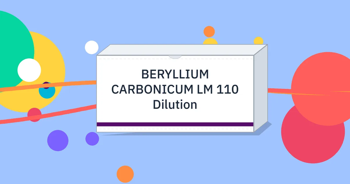 Symbolbild: Packung mit der Aufschrift BERYLLIUM CARBONICUM LM 110 Dilution (PZN 13384663) – Verfügbarkeit und Bezug in Apotheken in Frankfurt am Main
