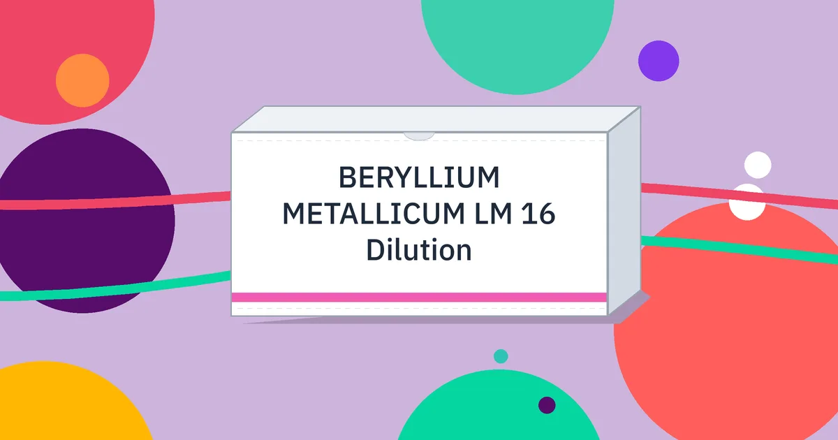 Symbolbild: Packung mit der Aufschrift BERYLLIUM METALLICUM LM 16 Dilution (PZN 12793388) – Verfügbarkeit und Bezug in Apotheken in Frankfurt am Main
