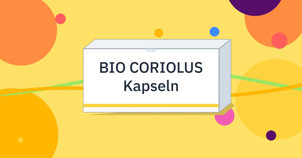 Symbolbild: Packung mit der Aufschrift BIO CORIOLUS Kapseln (PZN 10789974) – Verfügbarkeit und Bezug in Apotheken in Frankfurt am Main