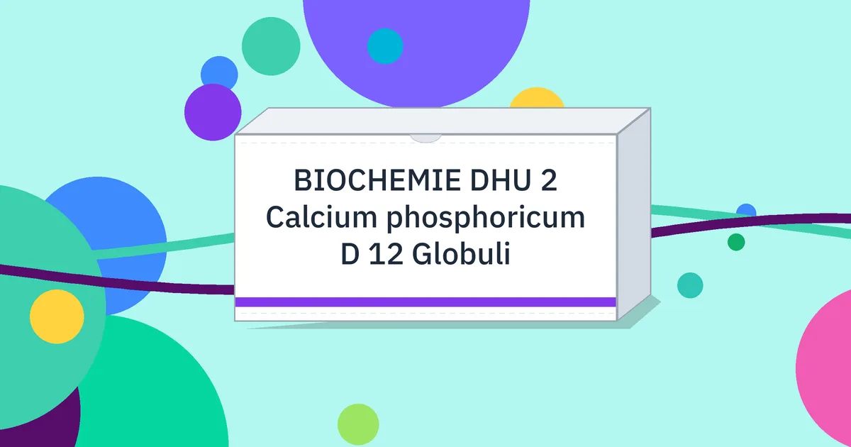 Symbolbild: Packung mit der Aufschrift BIOCHEMIE DHU 2 Calcium phosphoricum D 12 Globuli (PZN 10545870) – Verfügbarkeit und Bezug in Apotheken in Frankfurt am Main