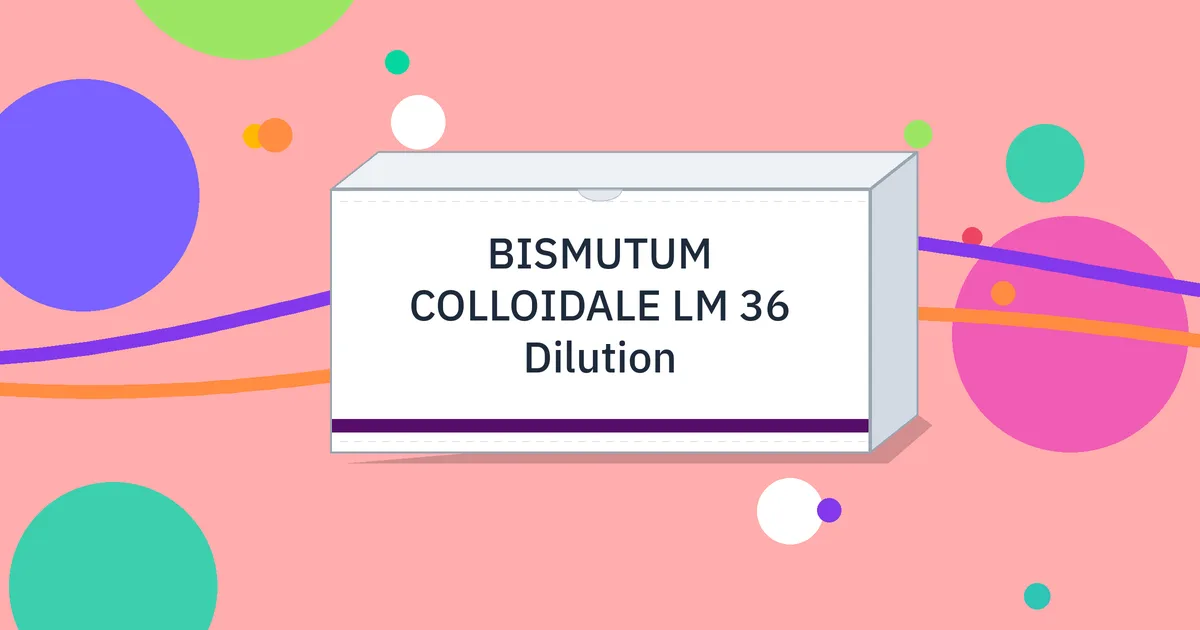Symbolbild: Packung mit der Aufschrift BISMUTUM COLLOIDALE LM 36 Dilution (PZN 13386403) – Verfügbarkeit und Bezug in Apotheken in Frankfurt am Main