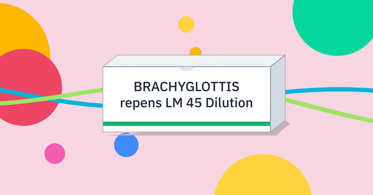 Symbolbild: Packung mit der Aufschrift BRACHYGLOTTIS repens LM 45 Dilution (PZN 13395365) – Verfügbarkeit und Bezug in Apotheken in Frankfurt am Main