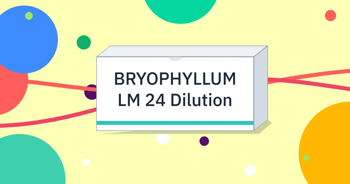 Symbolbild: Packung mit der Aufschrift BRYOPHYLLUM LM 24 Dilution (PZN 13397648) – Verfügbarkeit und Bezug in Apotheken in Frankfurt am Main