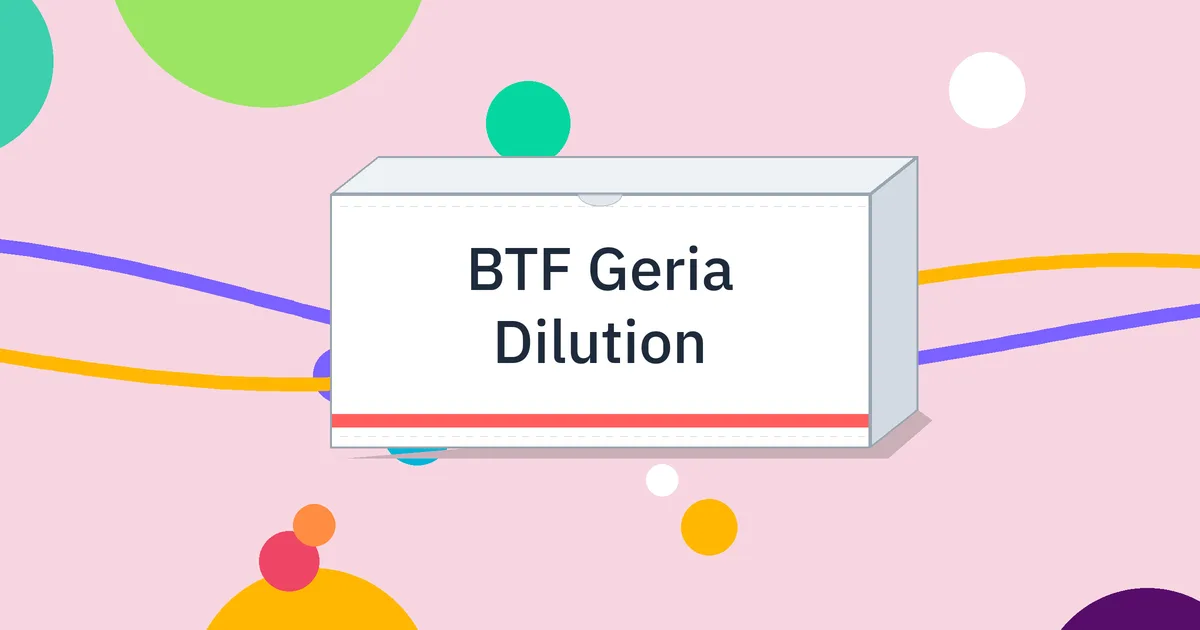 Symbolbild: Packung mit der Aufschrift BTF Geria Dilution (PZN 02815870) – Verfügbarkeit und Bezug in Apotheken in Frankfurt am Main