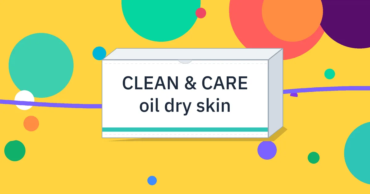 Symbolbild: Packung mit der Aufschrift CLEAN & CARE oil dry skin (PZN 18361419) – Verfügbarkeit und Bezug in Apotheken in Frankfurt am Main
