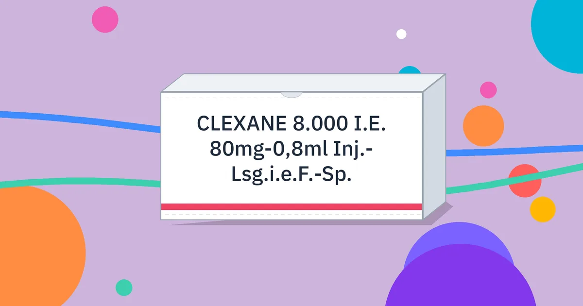 Symbolbild: Packung mit der Aufschrift CLEXANE 8.000 I.E. 80mg-0,8ml Inj.-Lsg.i.e.F.-Sp. (PZN 16383670) – Verfügbarkeit und Bezug in Apotheken in Frankfurt am Main