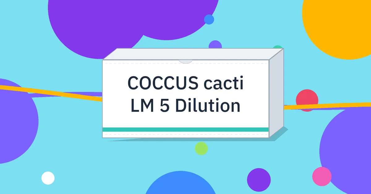 Symbolbild: Packung mit der Aufschrift COCCUS cacti LM 5 Dilution (PZN 12828997) – Verfügbarkeit und Bezug in Apotheken in Frankfurt am Main