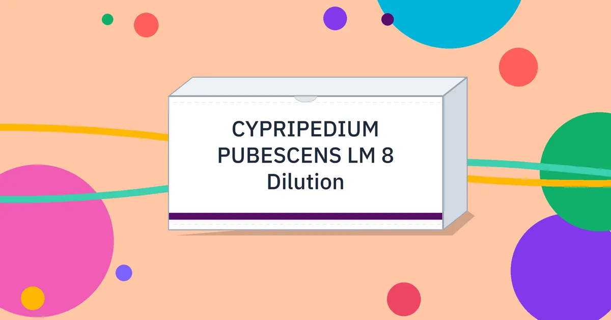 Symbolbild: Packung mit der Aufschrift CYPRIPEDIUM PUBESCENS LM 8 Dilution (PZN 13459993) – Verfügbarkeit und Bezug in Apotheken in Frankfurt am Main