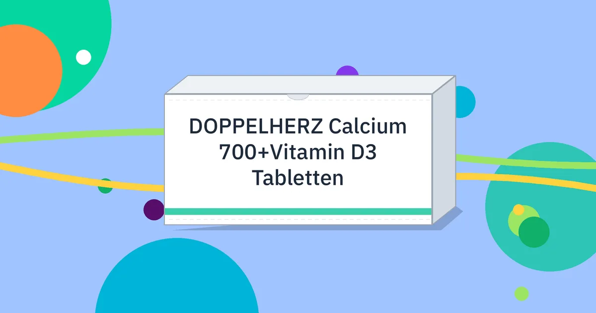 Symbolbild: Packung mit der Aufschrift DOPPELHERZ Calcium 700+Vitamin D3 Tabletten (PZN 11346374) – Verfügbarkeit und Bezug in Apotheken in Frankfurt am Main