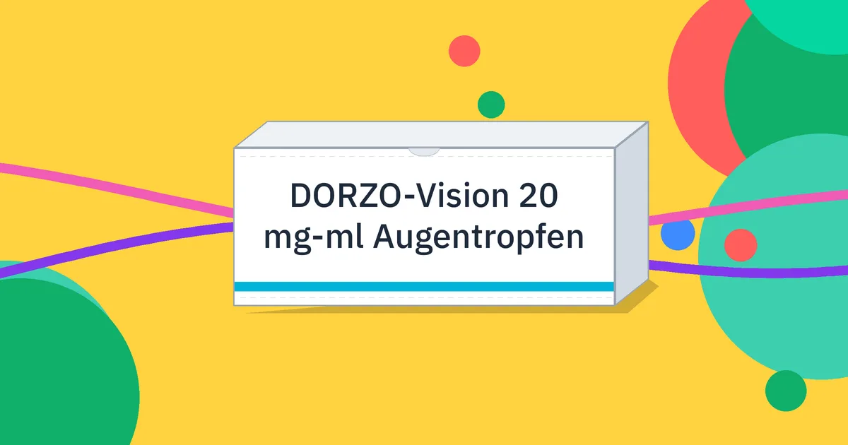 Symbolbild: Packung mit der Aufschrift DORZO-Vision 20 mg-ml Augentropfen (PZN 06104746) – Verfügbarkeit und Bezug in Apotheken in Frankfurt am Main