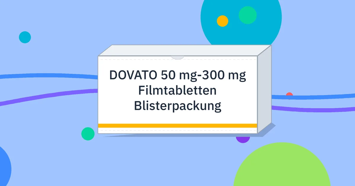Symbolbild: Packung mit der Aufschrift DOVATO 50 mg-300 mg Filmtabletten Blisterpackung (PZN 19630376) – Verfügbarkeit und Bezug in Apotheken in Frankfurt am Main