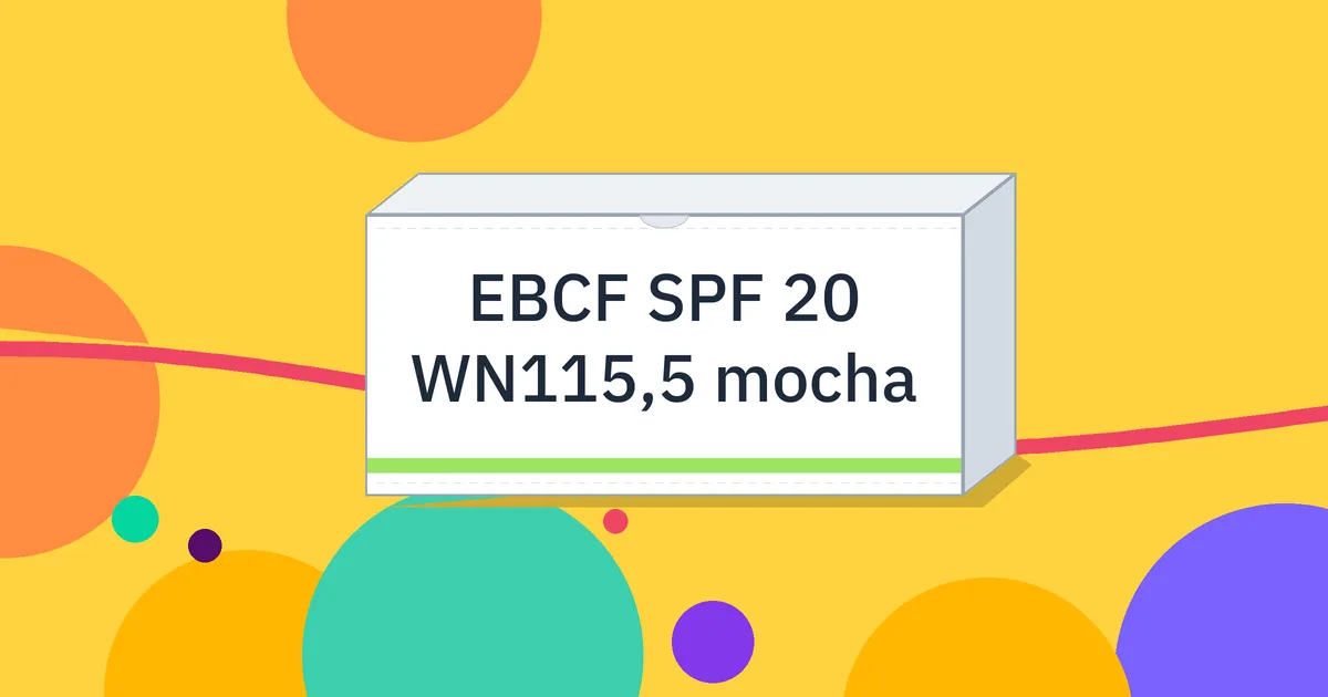 Symbolbild: Packung mit der Aufschrift EBCF SPF 20 WN115,5 mocha (PZN 18895463) – Verfügbarkeit und Bezug in Apotheken in Frankfurt am Main