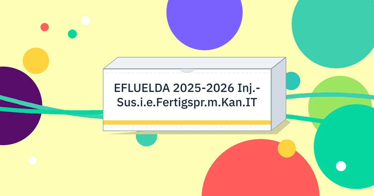 Symbolbild: Packung mit der Aufschrift EFLUELDA 2025-2026 Inj.-Sus.i.e.Fertigspr.m.Kan.IT (PZN 02037622) – Verfügbarkeit und Bezug in Apotheken in Frankfurt am Main