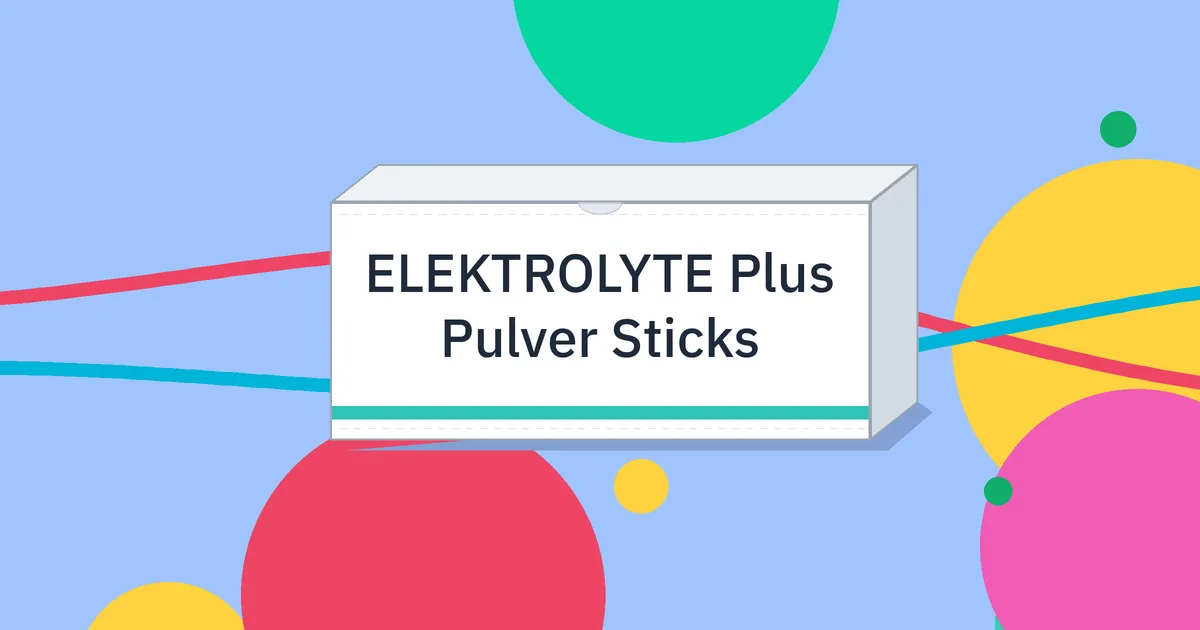 Symbolbild: Packung mit der Aufschrift ELEKTROLYTE Plus Pulver Sticks (PZN 19384339) – Verfügbarkeit und Bezug in Apotheken in Frankfurt am Main
