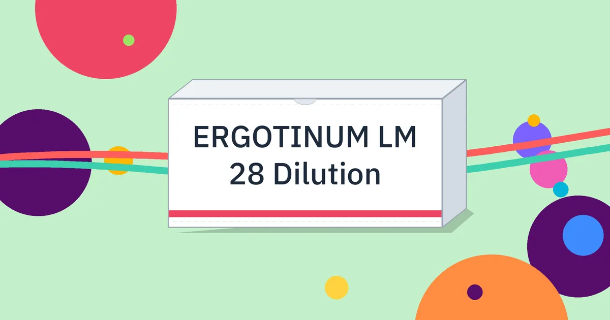 Symbolbild: Packung mit der Aufschrift ERGOTINUM LM 28 Dilution (PZN 13477407) – Verfügbarkeit und Bezug in Apotheken in Frankfurt am Main