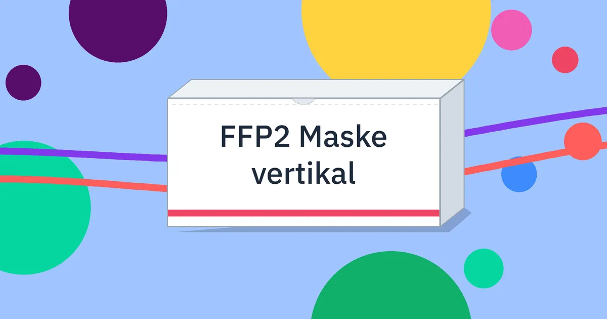 Symbolbild: Packung mit der Aufschrift FFP2 Maske vertikal (PZN 20206152) – Verfügbarkeit und Bezug in Apotheken in Frankfurt am Main