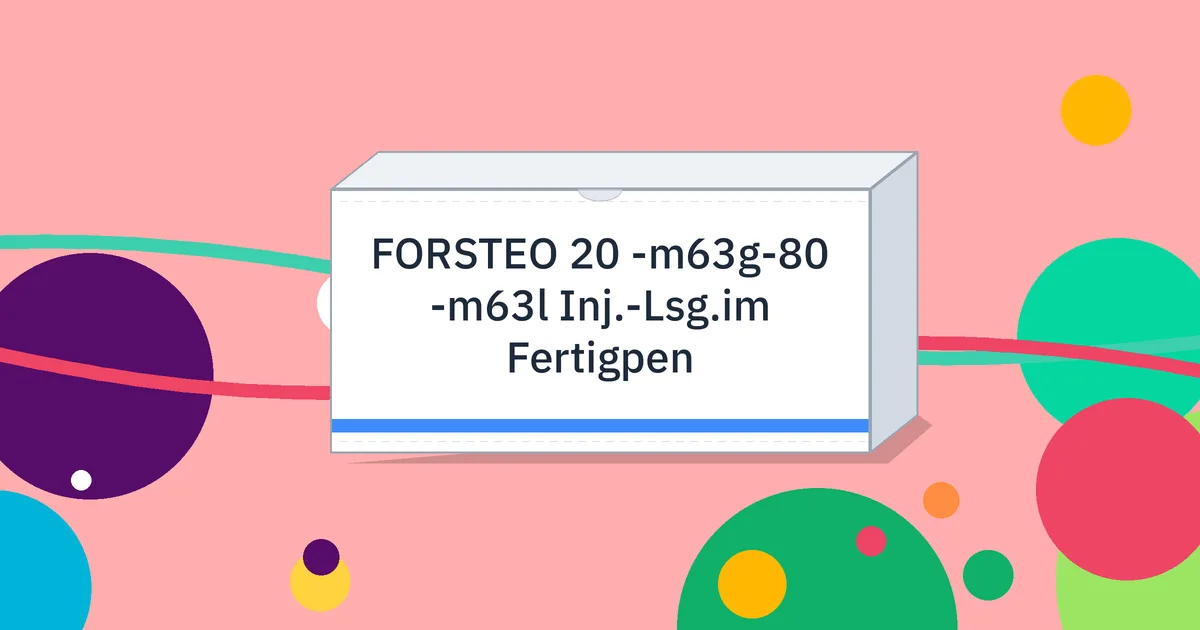 Symbolbild: Packung mit der Aufschrift FORSTEO 20 -m63g-80 -m63l Inj.-Lsg.im Fertigpen (PZN 06812271) – Verfügbarkeit und Bezug in Apotheken in Frankfurt am Main