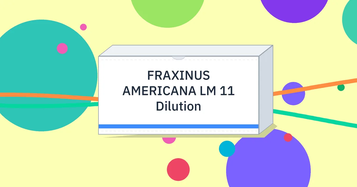 Symbolbild: Packung mit der Aufschrift FRAXINUS AMERICANA LM 11 Dilution (PZN 13491548) – Verfügbarkeit und Bezug in Apotheken in Frankfurt am Main