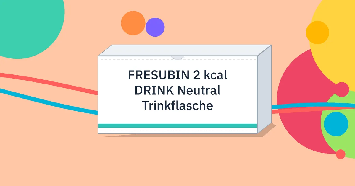 Symbolbild: Packung mit der Aufschrift FRESUBIN 2 kcal DRINK Neutral Trinkflasche (PZN 20191114) – Verfügbarkeit und Bezug in Apotheken in Frankfurt am Main