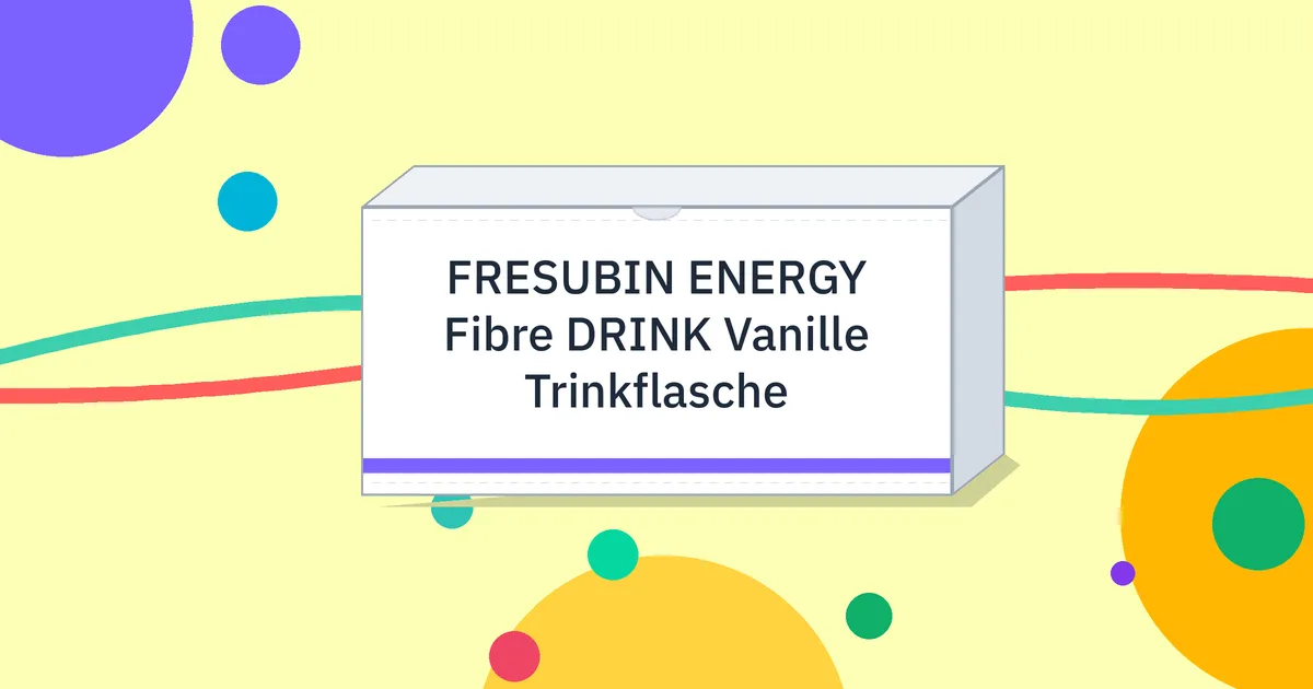 Symbolbild: Packung mit der Aufschrift FRESUBIN ENERGY Fibre DRINK Vanille Trinkflasche (PZN 20191516) – Verfügbarkeit und Bezug in Apotheken in Frankfurt am Main