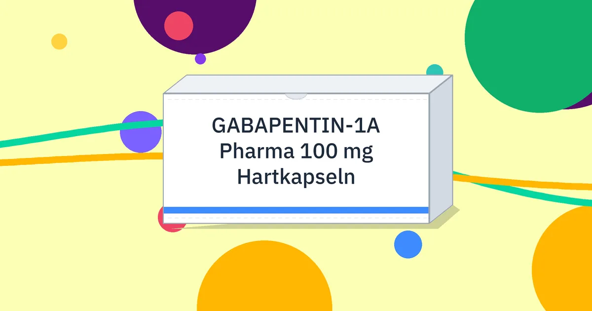 Symbolbild: Packung mit der Aufschrift GABAPENTIN-1A Pharma 100 mg Hartkapseln (PZN 04170638) – Verfügbarkeit und Bezug in Apotheken in Frankfurt am Main