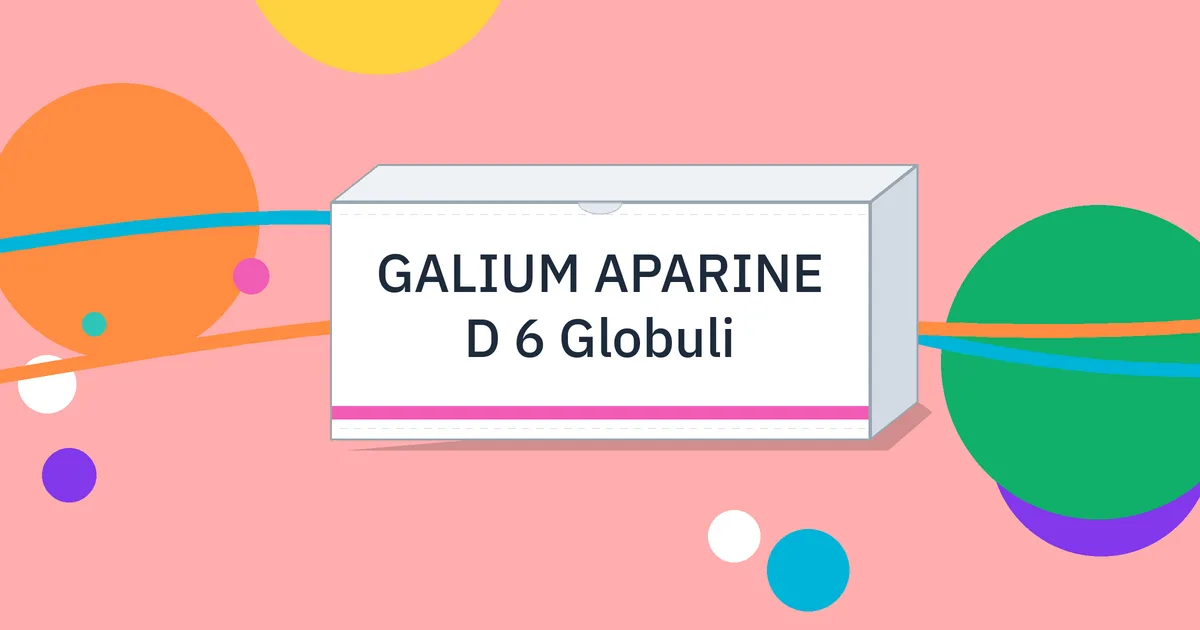 Symbolbild: Packung mit der Aufschrift GALIUM APARINE D 6 Globuli (PZN 16691207) – Verfügbarkeit und Bezug in Apotheken in Frankfurt am Main