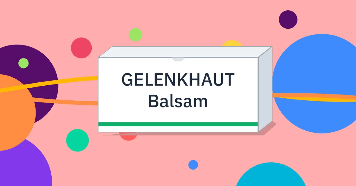 Symbolbild: Packung mit der Aufschrift GELENKHAUT Balsam (PZN 01039731) – Verfügbarkeit und Bezug in Apotheken in Frankfurt am Main