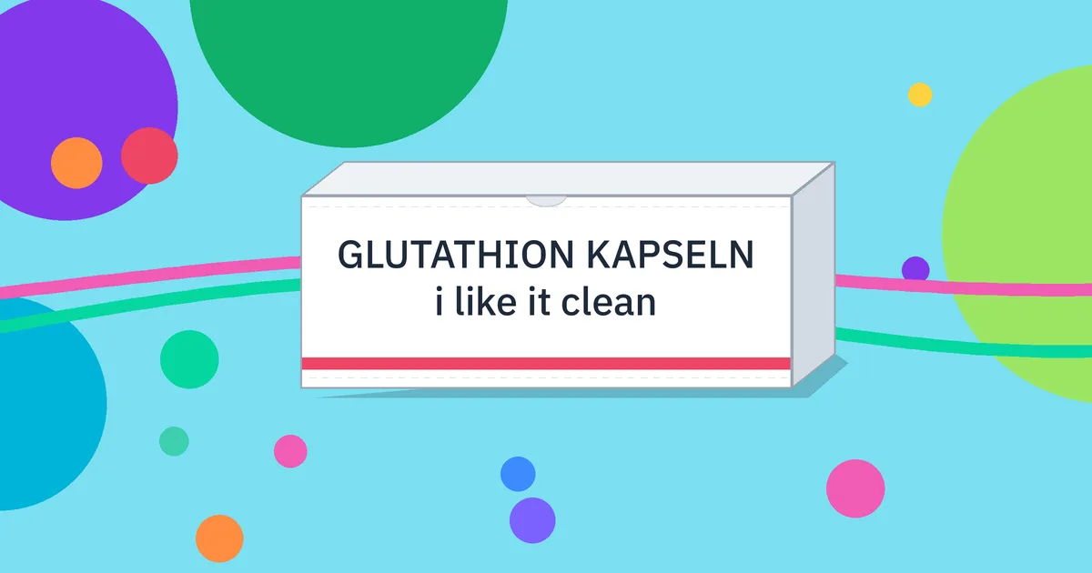 Symbolbild: Packung mit der Aufschrift GLUTATHION KAPSELN i like it clean (PZN 19340945) – Verfügbarkeit und Bezug in Apotheken in Frankfurt am Main