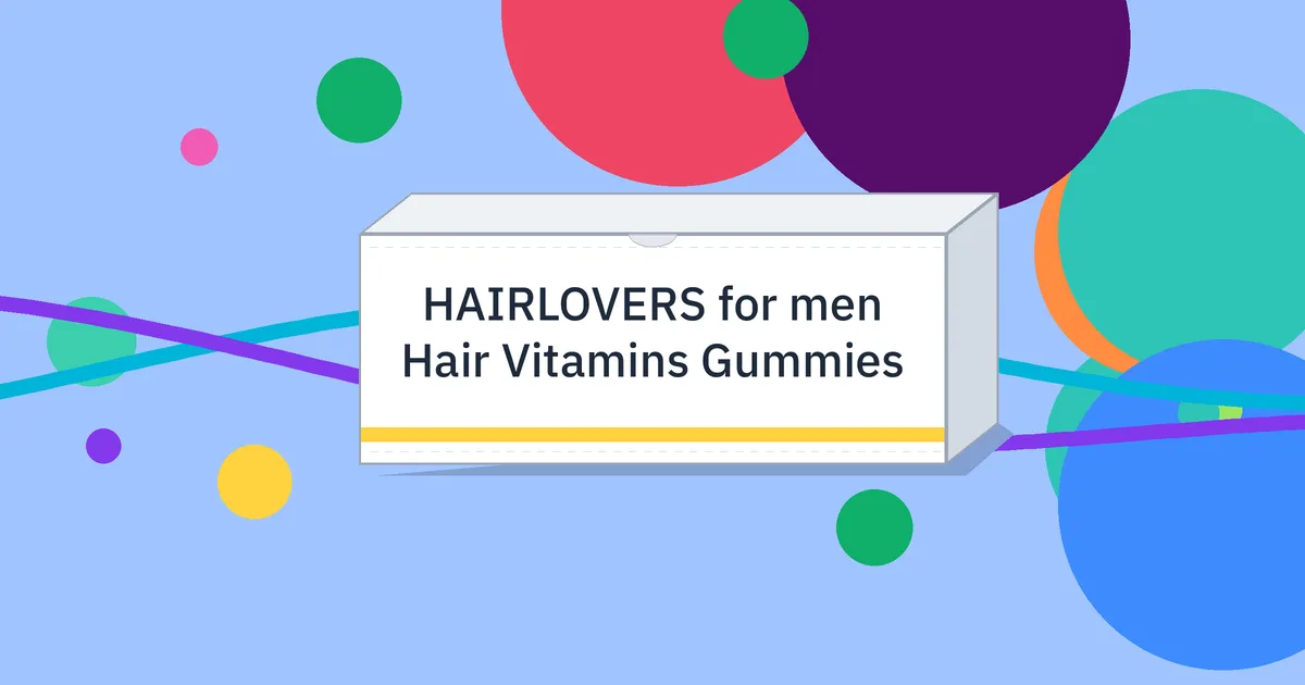 Symbolbild: Packung mit der Aufschrift HAIRLOVERS for men Hair Vitamins Gummies (PZN 18825971) – Verfügbarkeit und Bezug in Apotheken in Frankfurt am Main