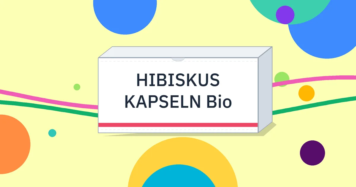 Symbolbild: Packung mit der Aufschrift HIBISKUS KAPSELN Bio (PZN 07641110) – Verfügbarkeit und Bezug in Apotheken in Frankfurt am Main
