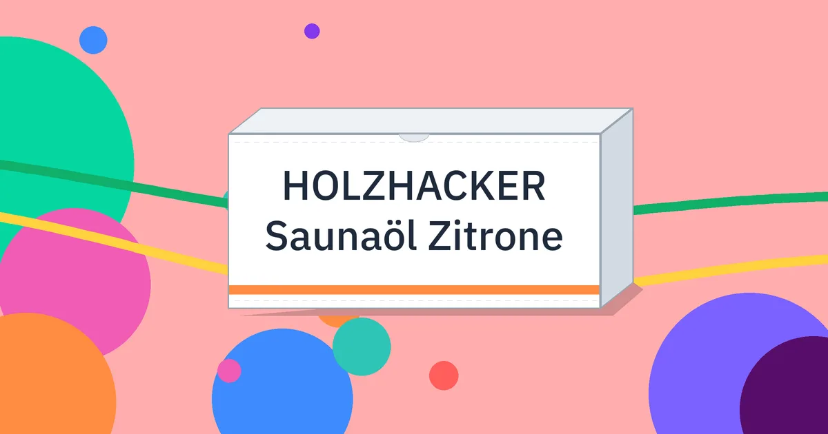 Symbolbild: Packung mit der Aufschrift HOLZHACKER Saunaöl Zitrone (PZN 20893158) – Verfügbarkeit und Bezug in Apotheken in Frankfurt am Main