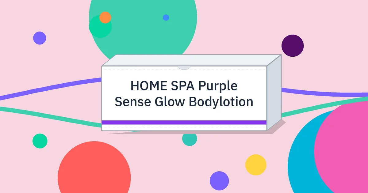 Symbolbild: Packung mit der Aufschrift HOME SPA Purple Sense Glow Bodylotion (PZN 19173298) – Verfügbarkeit und Bezug in Apotheken in Frankfurt am Main