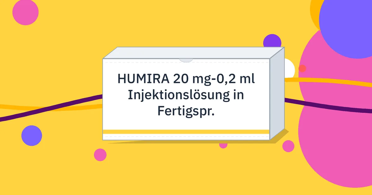 Symbolbild: Packung mit der Aufschrift HUMIRA 20 mg-0,2 ml Injektionslösung in Fertigspr. (PZN 16016256) – Verfügbarkeit und Bezug in Apotheken in Frankfurt am Main
