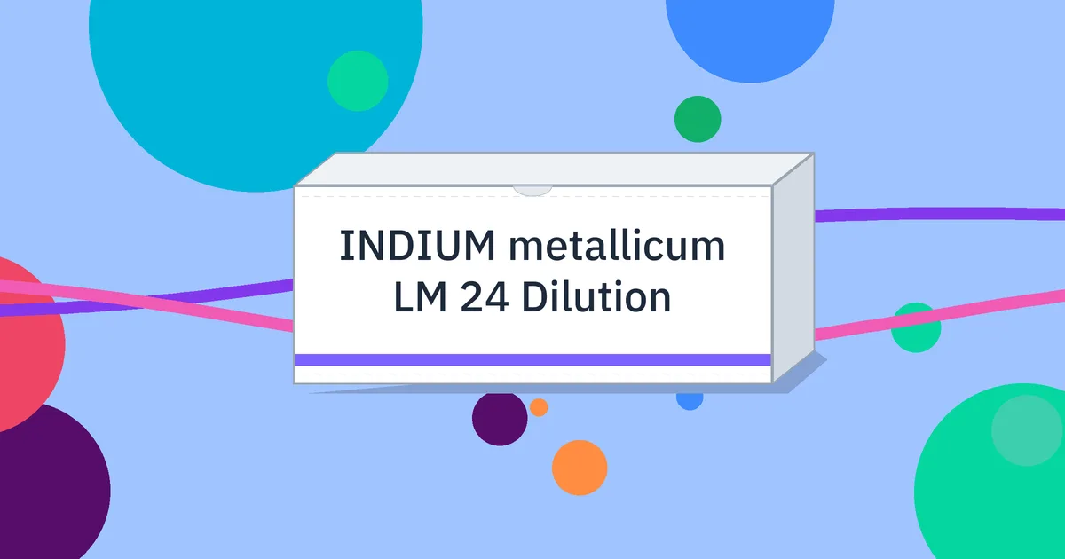 Symbolbild: Packung mit der Aufschrift INDIUM metallicum LM 24 Dilution (PZN 12912700) – Verfügbarkeit und Bezug in Apotheken in Frankfurt am Main