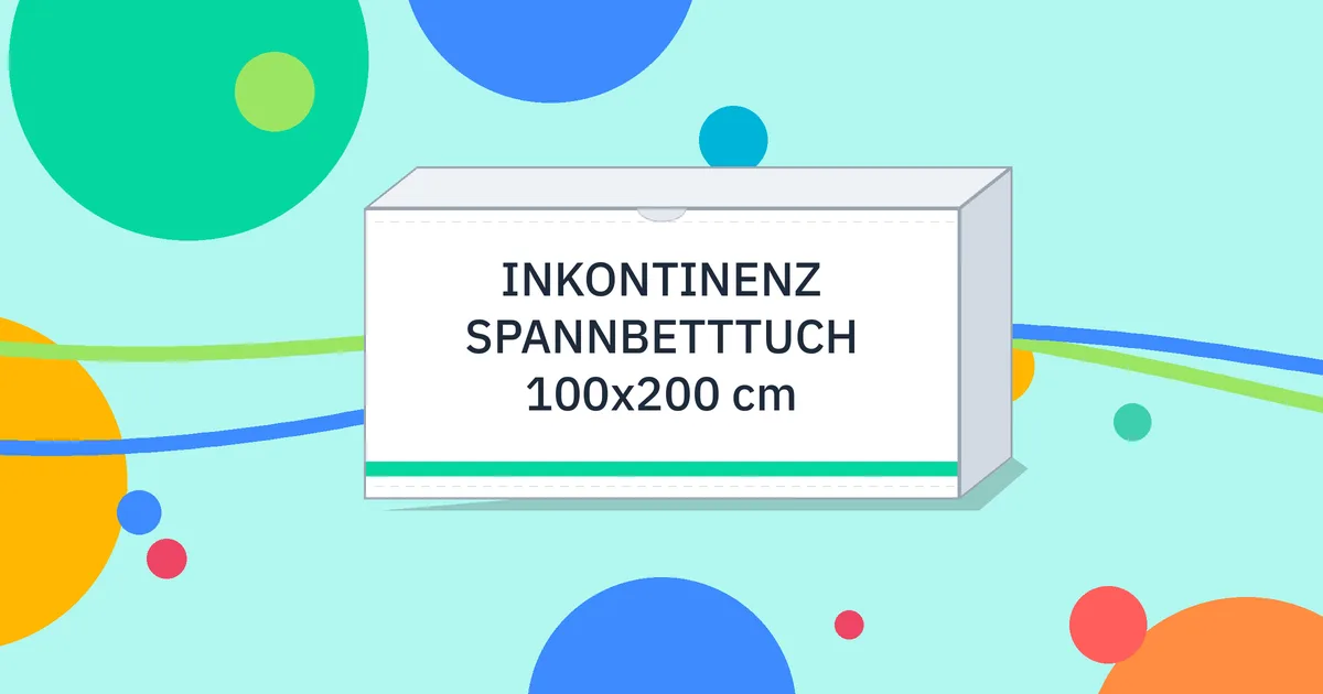 Symbolbild: Packung mit der Aufschrift INKONTINENZ SPANNBETTTUCH 100x200 cm (PZN 09283063) – Verfügbarkeit und Bezug in Apotheken in Frankfurt am Main
