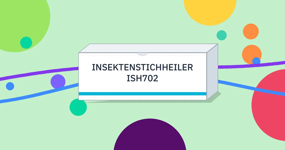 Symbolbild: Packung mit der Aufschrift INSEKTENSTICHHEILER ISH702 (PZN 19183440) – Verfügbarkeit und Bezug in Apotheken in Frankfurt am Main