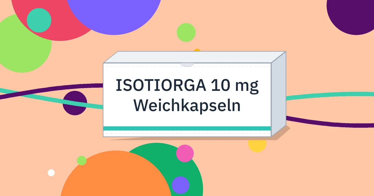 Symbolbild: Packung mit der Aufschrift ISOTIORGA 10 mg Weichkapseln (PZN 18604201) – Verfügbarkeit und Bezug in Apotheken in Frankfurt am Main