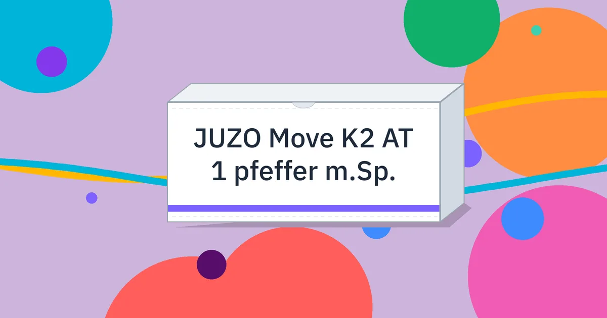 Symbolbild: Packung mit der Aufschrift JUZO Move K2 AT 1 pfeffer m.Sp. (PZN 20667516) – Verfügbarkeit und Bezug in Apotheken in Frankfurt am Main