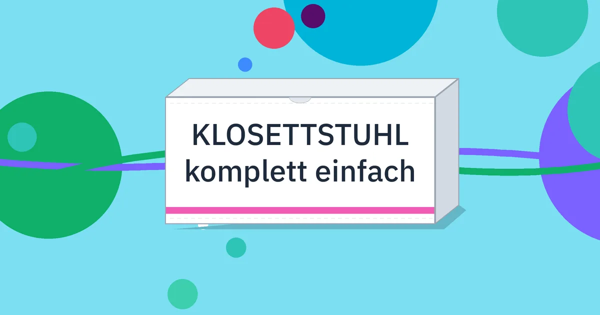 Symbolbild: Packung mit der Aufschrift KLOSETTSTUHL komplett einfach (PZN 01966259) – Verfügbarkeit und Bezug in Apotheken in Frankfurt am Main