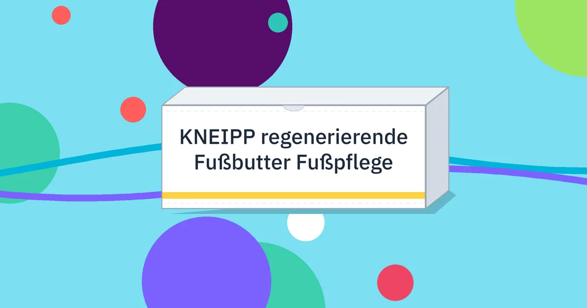 Symbolbild: Packung mit der Aufschrift KNEIPP regenerierende Fußbutter Fußpflege (PZN 18425958) – Verfügbarkeit und Bezug in Apotheken in Frankfurt am Main